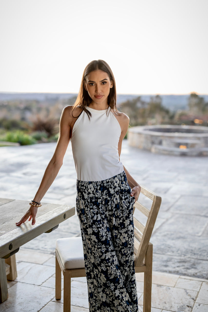 Portofino Pant - Lily Ikat | KiraGrace - KIRAGRACE